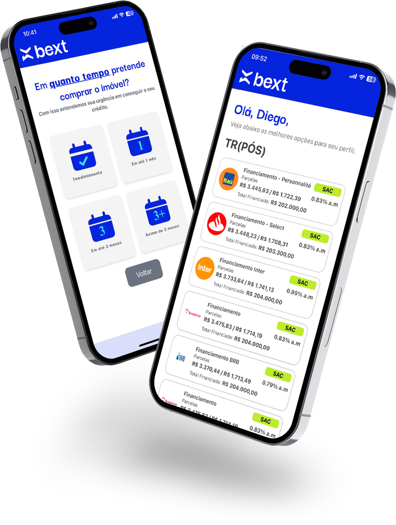 Bext - Crédito imobiliário - Sem filas, sem gerentes, sem complexidade.